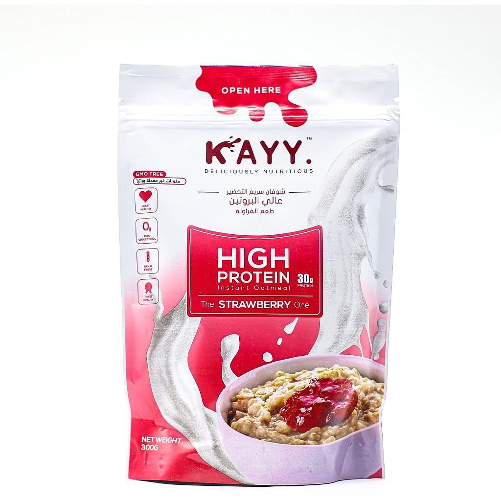 Kayy High Protein Instant Oatmeal-300G-Strawberry | Maxmuscle Elite
